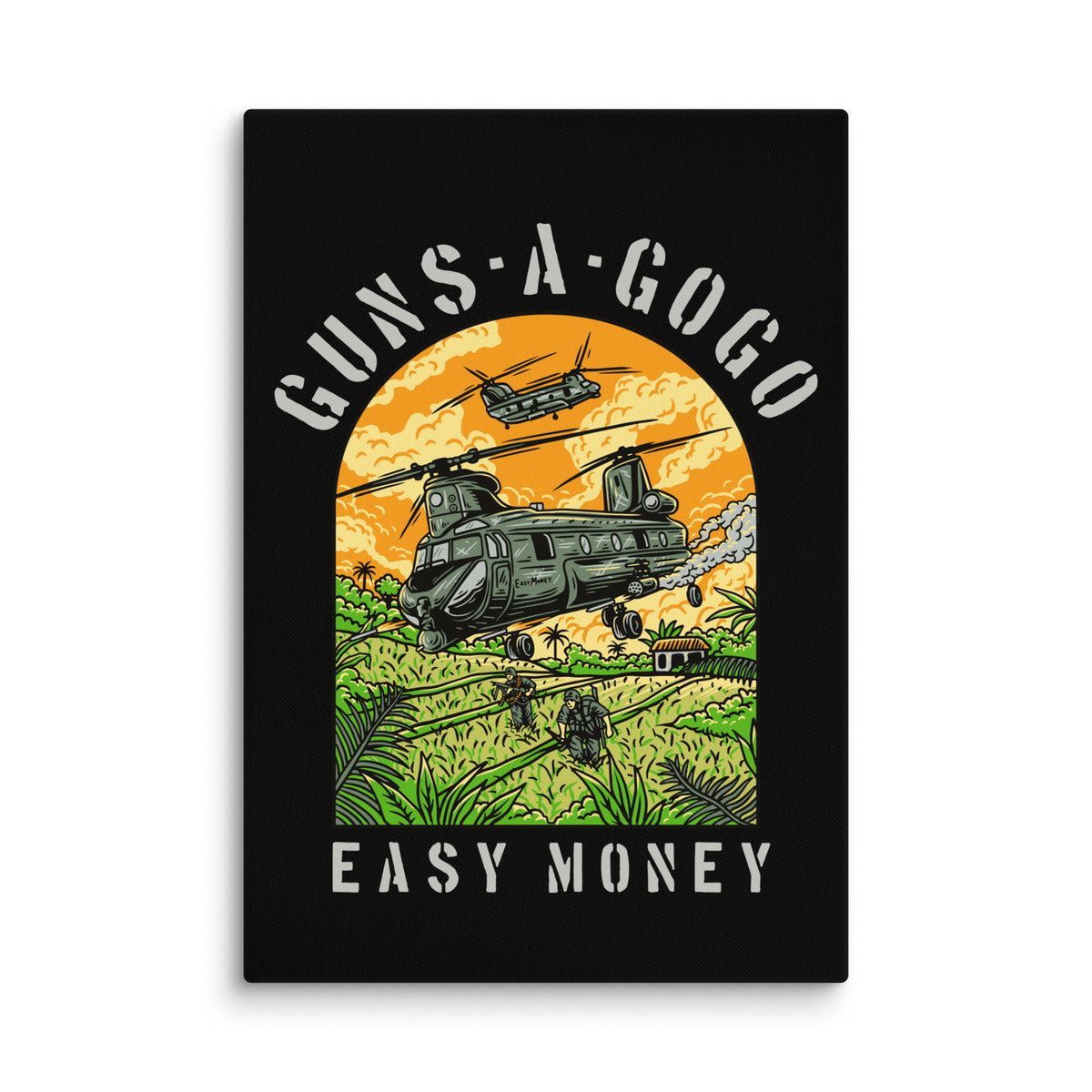 Guns-A-Go-Go Canvas – Two to Fly